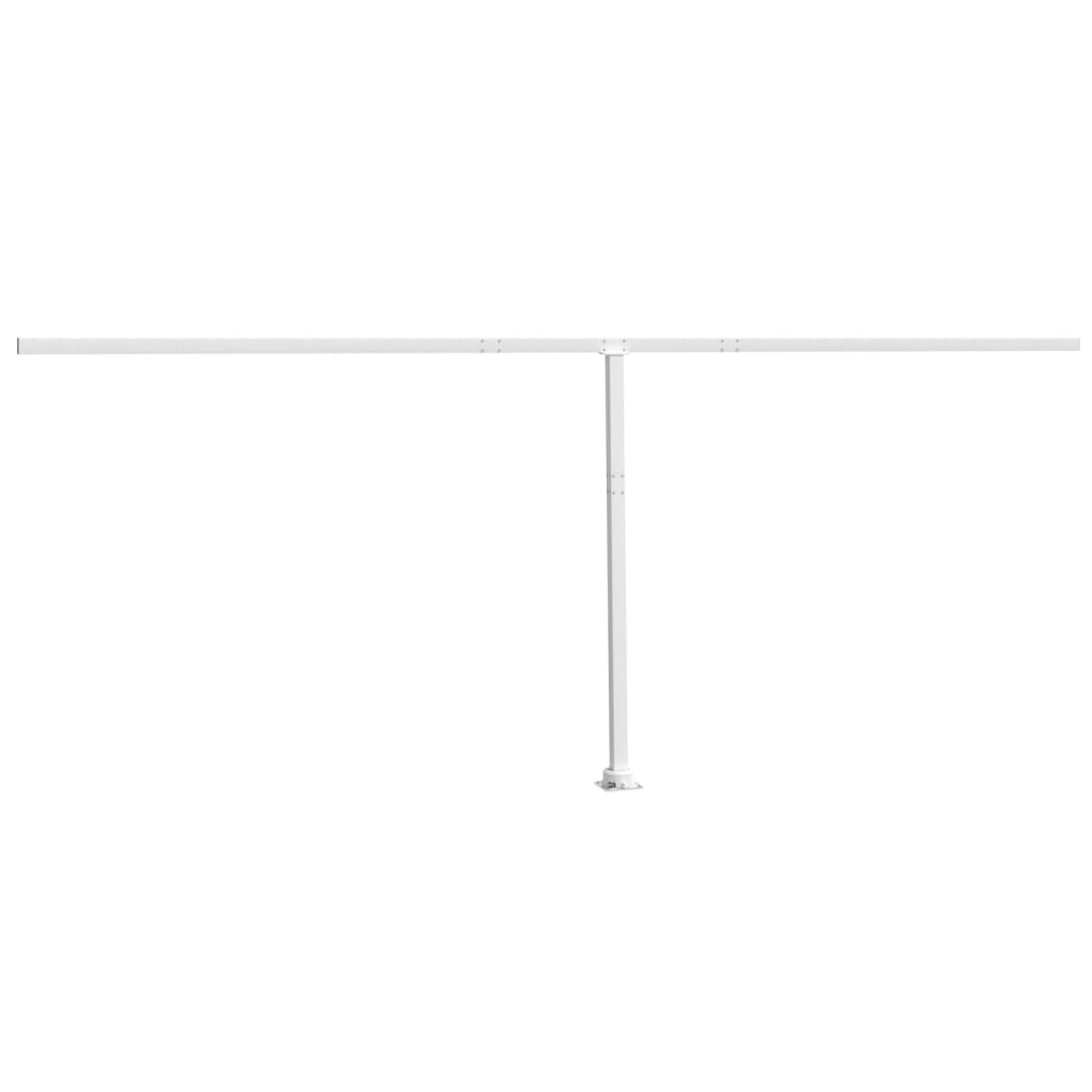 vidaXL Awning Post Set White 600x245 cm Iron | vidaXL.com.au