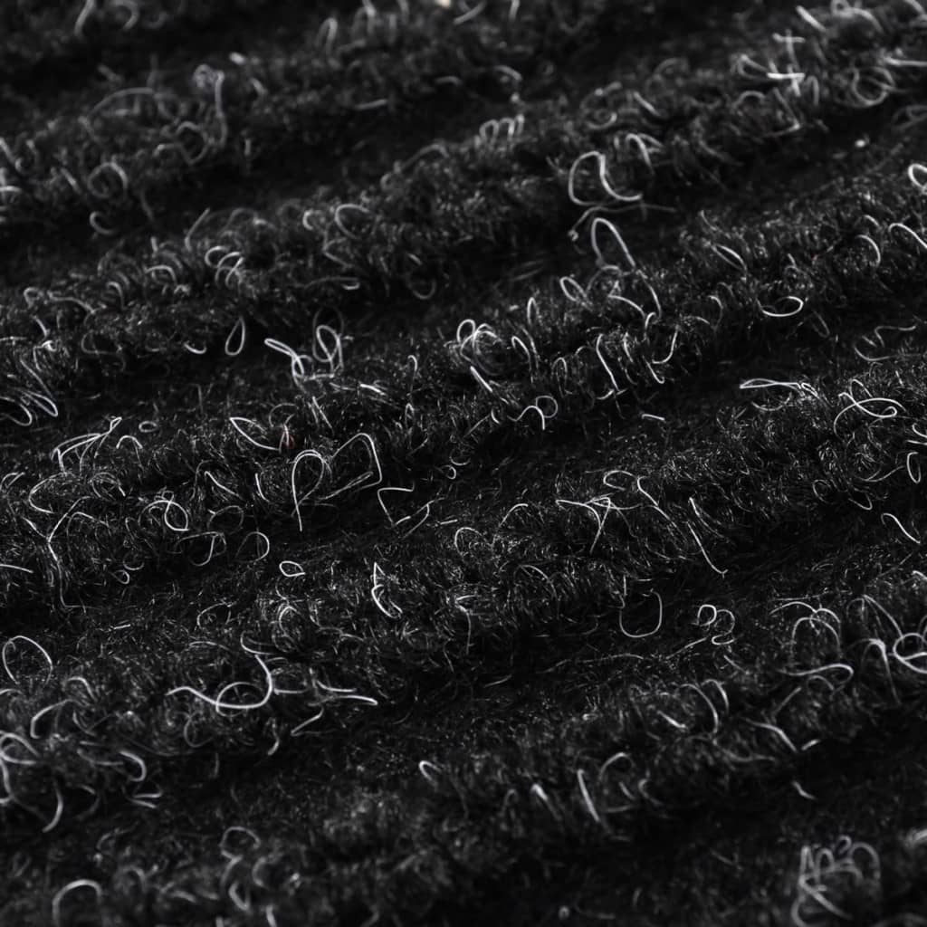 Black PVC Door Mat 90 x 120 cm | vidaXL.com.au