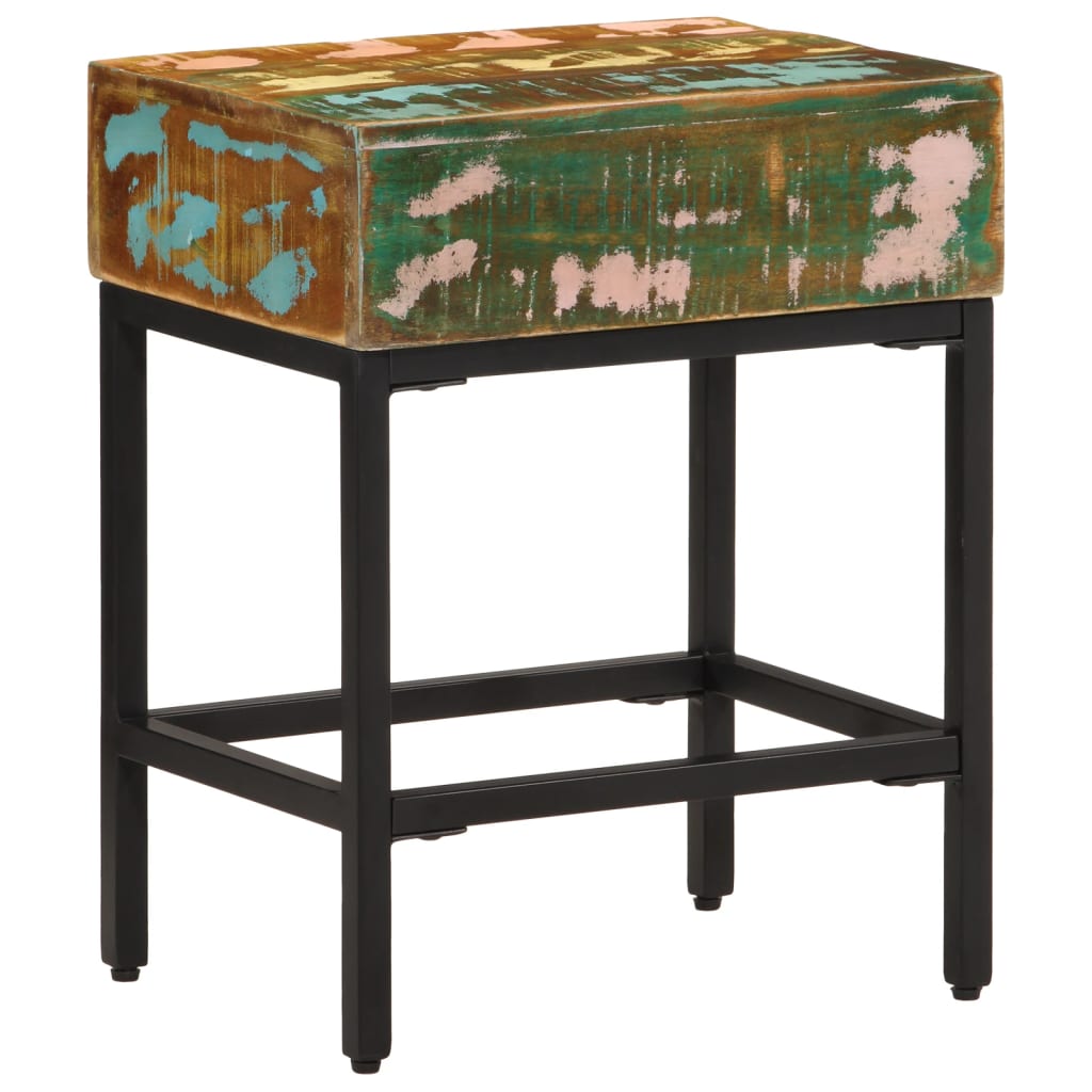 vidaXL Side Table 40x30x51 cm Solid Wood Reclaimed | vidaXL.com.au