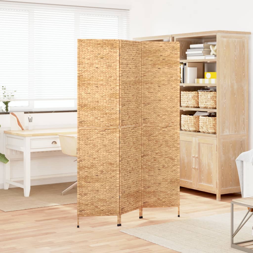 vidaXL Room Divider 3-Panel 122x180 cm Water Hyacinth | vidaXL.com.au