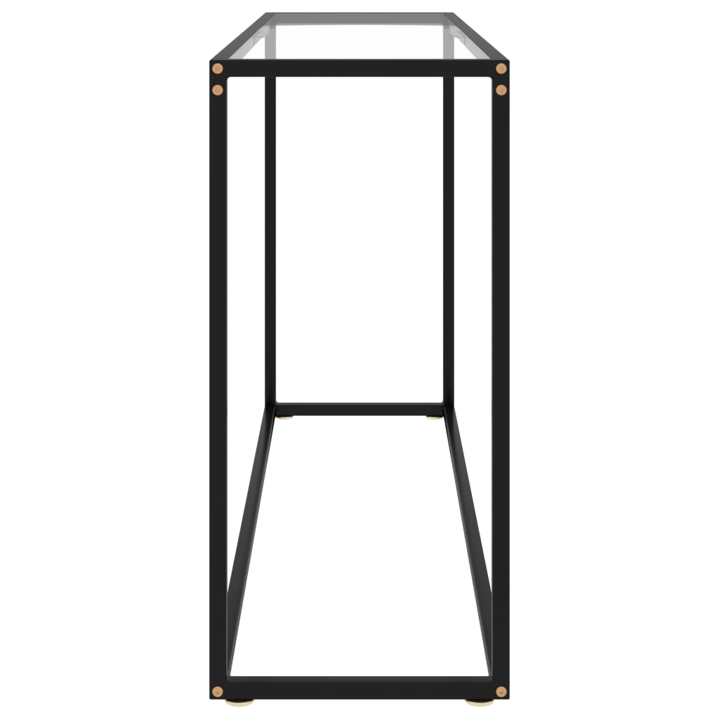 vidaXL Console Table Transparent 120x35x75 cm Tempered Glass | vidaXL ...