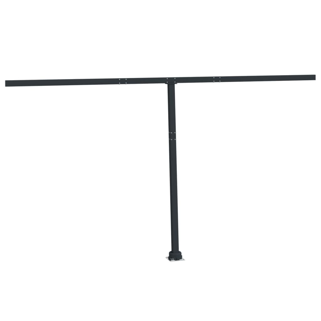 vidaXL Awning Post Set Anthracite 450x245 cm Iron | vidaXL.com.au
