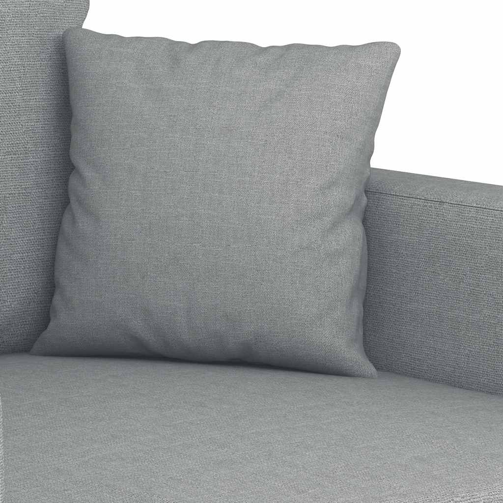 vidaXL 2-Seater Sofa Light Grey 120 cm Fabric | vidaXL.com.au